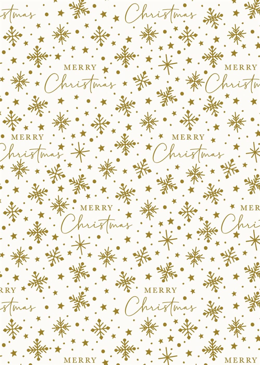 Wrapping Paper Golden SnowFall - Gajet
